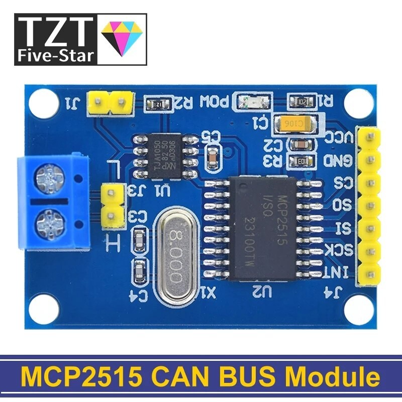 Tzt Mcp2515 Can Bus Module Board Tja1050 Receiver Spi For 51 Mcu Arm