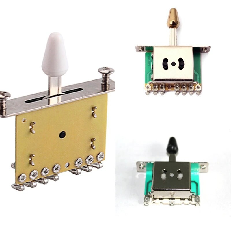 5 Way Pickup Selector Switch with White Tip for Stratocaster Electirc ...