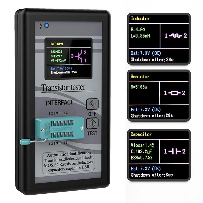 M328 Multi-purpose Transistor Tester Diode Thyristor Capacitance ...