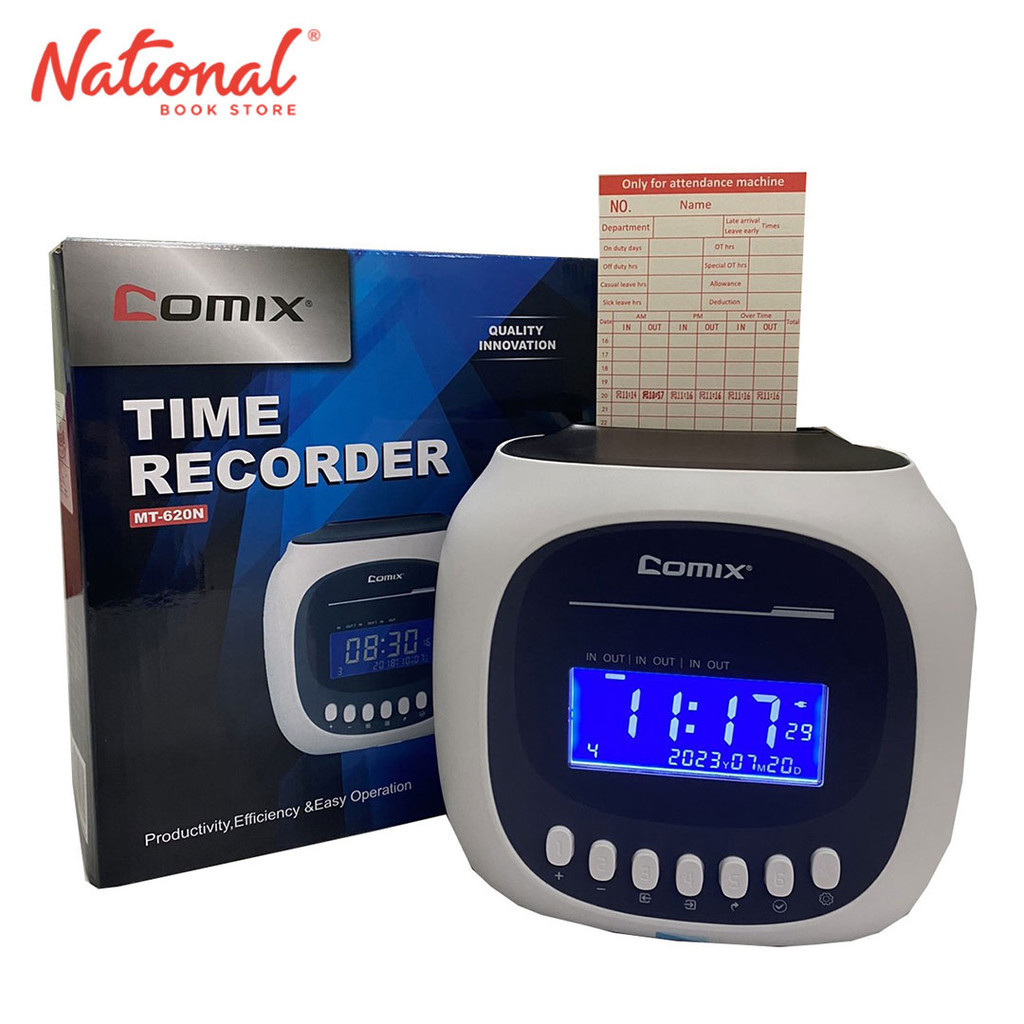 Comix Bundy Clock MT620N Digital 6 Columns - Office Equipment | Shopee ...