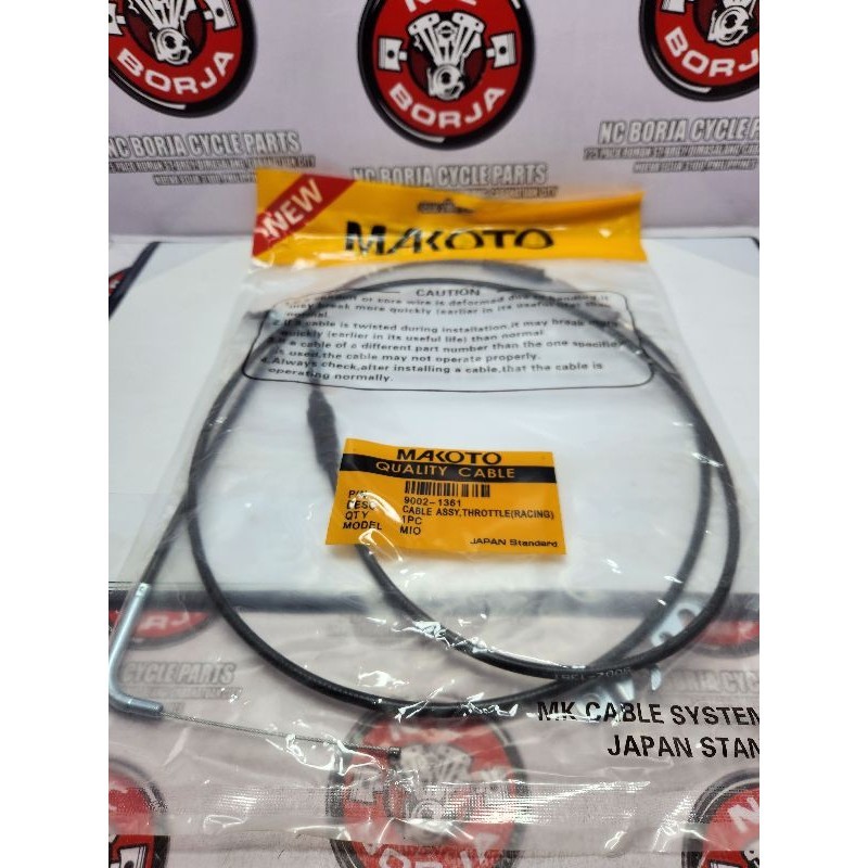 MAKOTO THROTTLE CABLE RACING FOR MIO SPORTY / SOULTY / AMORE | Shopee ...