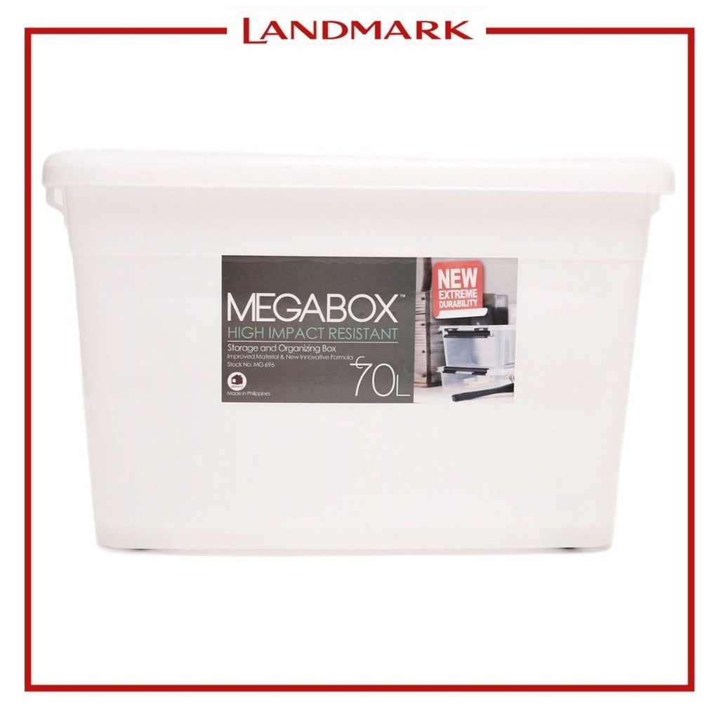 Megabox Storage Box 70L Clear - 63x38.5x43.5cm | Shopee Philippines