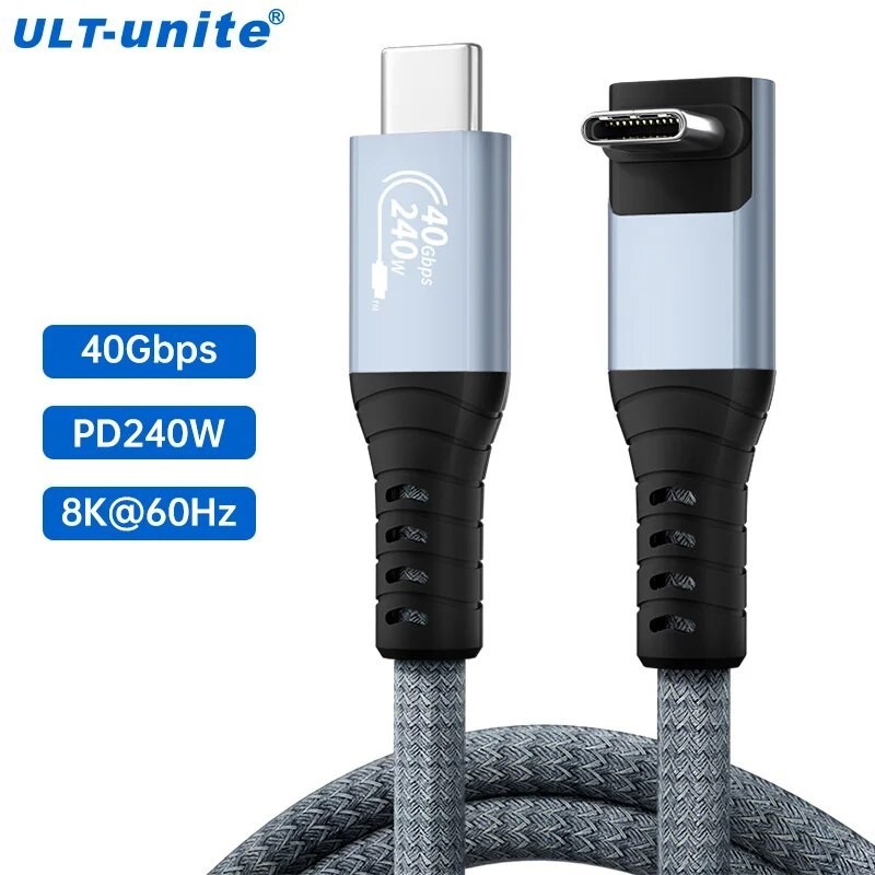 USB4 Extension Cable 240W USB-C Cable 40Gbps Data Cable 8K60Hz Type-C ...