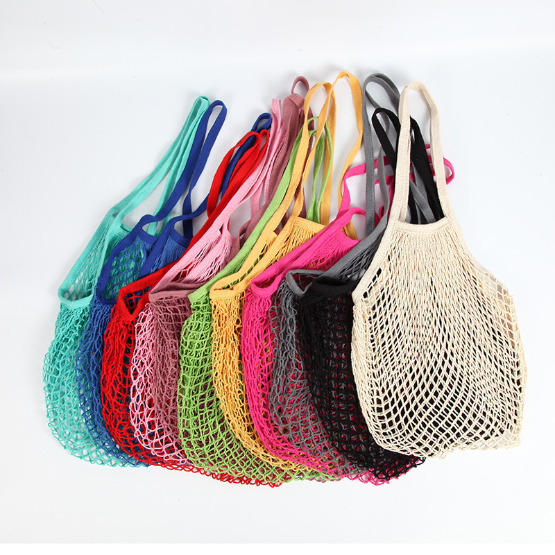 Zero Waste Organic Cotton Reusable Produce Mesh Bag For Fruits And ...