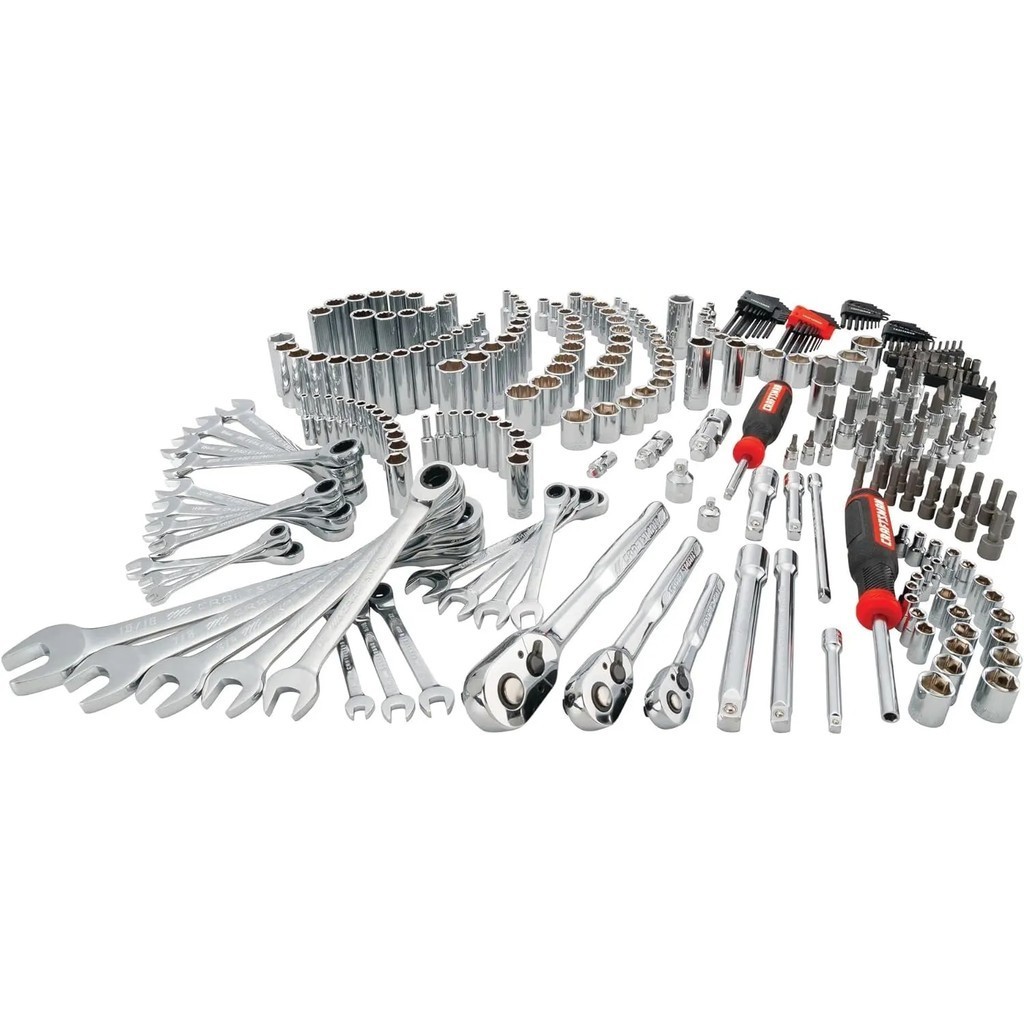 CRAFTSMAN Mechanics Tool Set, SAE and Metric, 1/2, 1/4, and 3/8 Drive ...