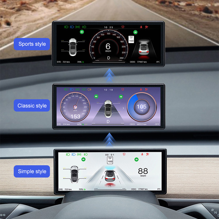 High quality 6.2 inch custom digital dashboards for cars for tesla ...