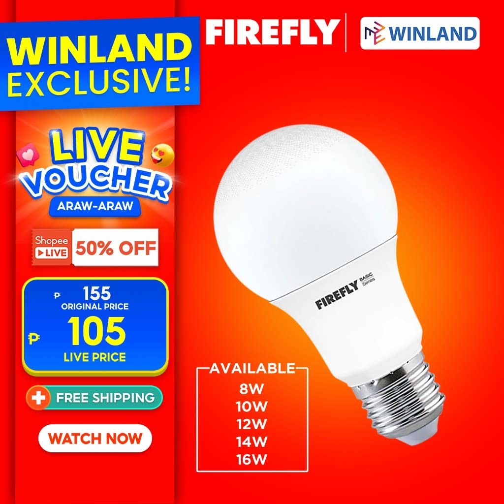 Firefly by Winland Basic Series Eye Care LED Bulb ( 8W-16W / 100-240V ...