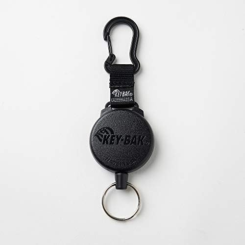 KEY-BAK Key reel with carabiner Kevlar stainless steel wire KEYBAK 90cm ...
