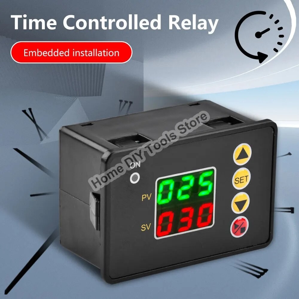 T2310 AC 110-220V DC 12V 24V LED Digital Time Controller Countdown ...