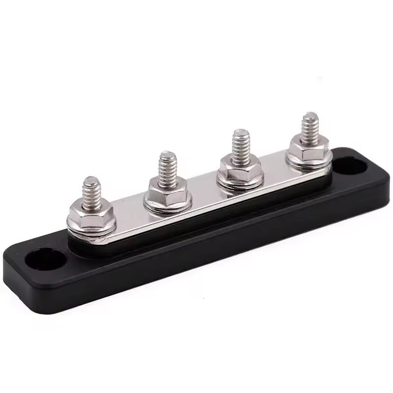 48V 2V- DC 100 Amp Common Bus Bar 4 Studs Busbar Post Distribution ...