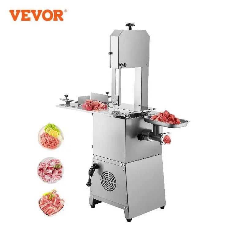 VEVOR Electric Bone Sawing Machine 550W Butchers Bone Bandsaw 250Kg/H ...