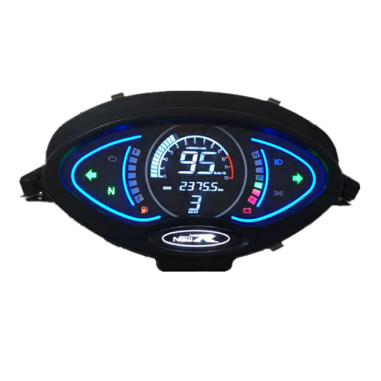 NO.17 Speed meter clock instrument LED LCD speedometer Digital Odometer ...