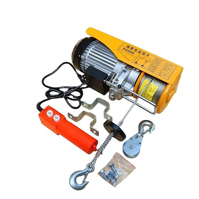 Mini Electric Wire Rope Hoist 100kg-1000kg Pa Cable Hoists Small ...