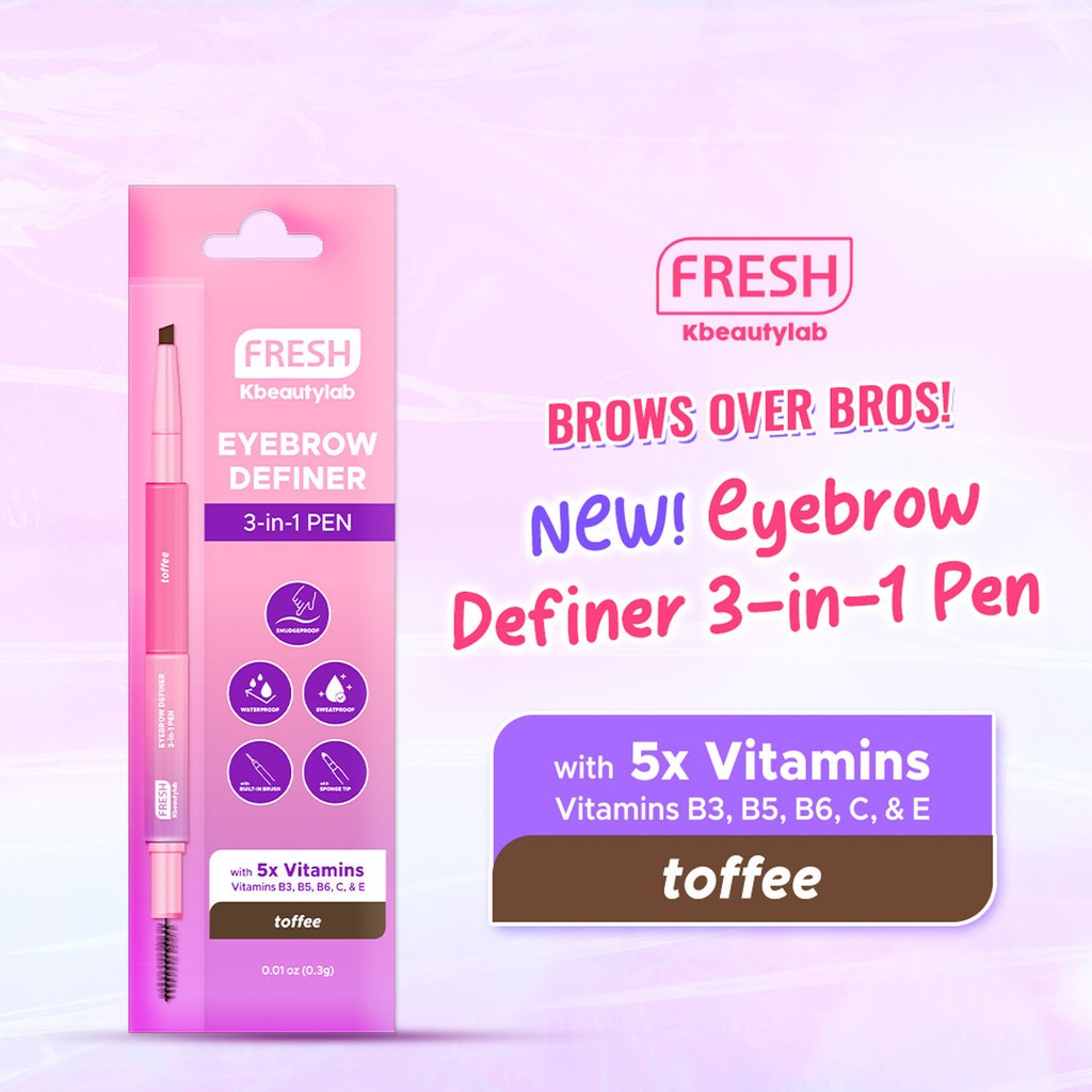 Fresh Kbeautylab Eyebrow Definer 3in1 Pen Toffee 0.01 oz (0.3g ...
