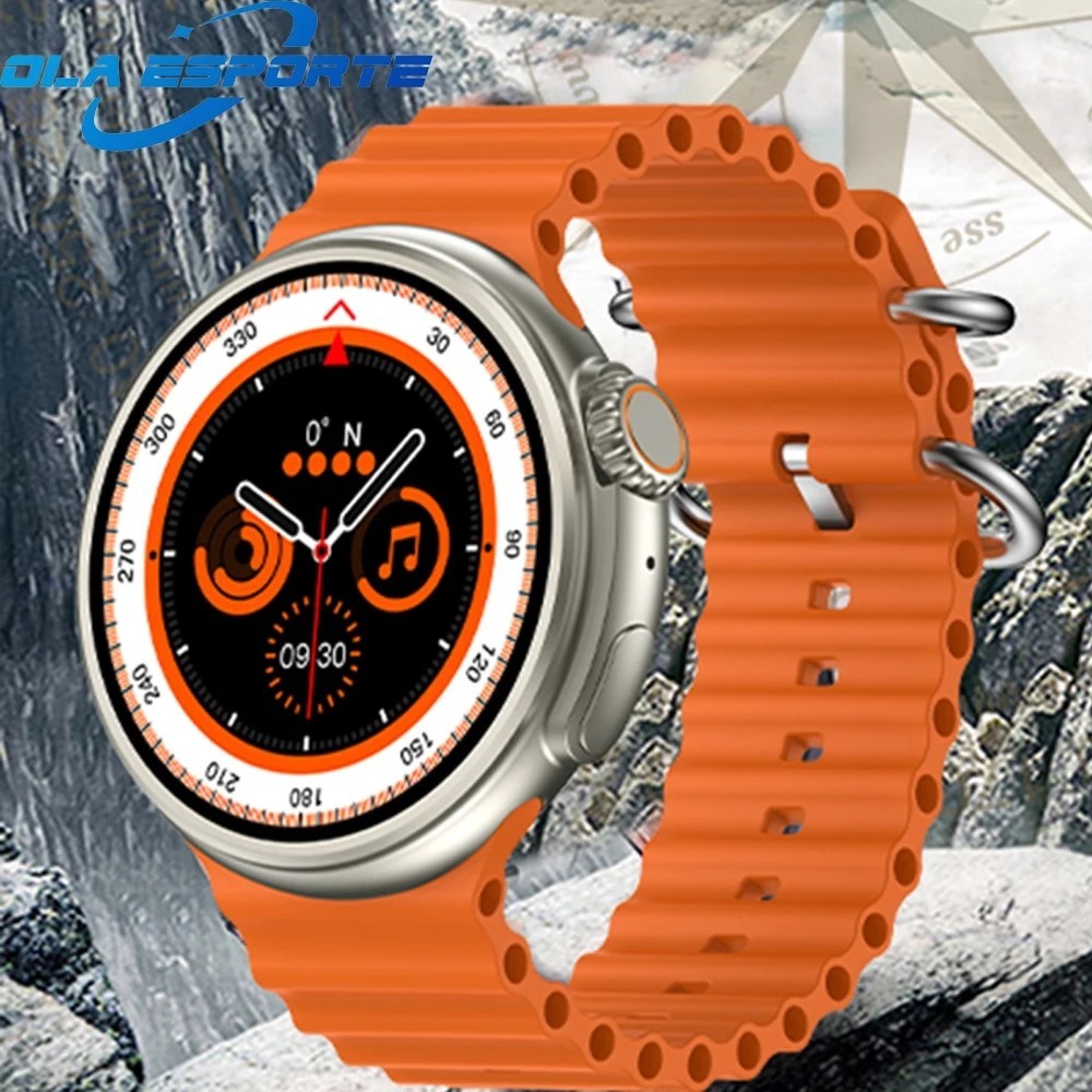 Round Smart Watch Ultra 9 Bluetooth Phone Call SmartWatch Wireless ...