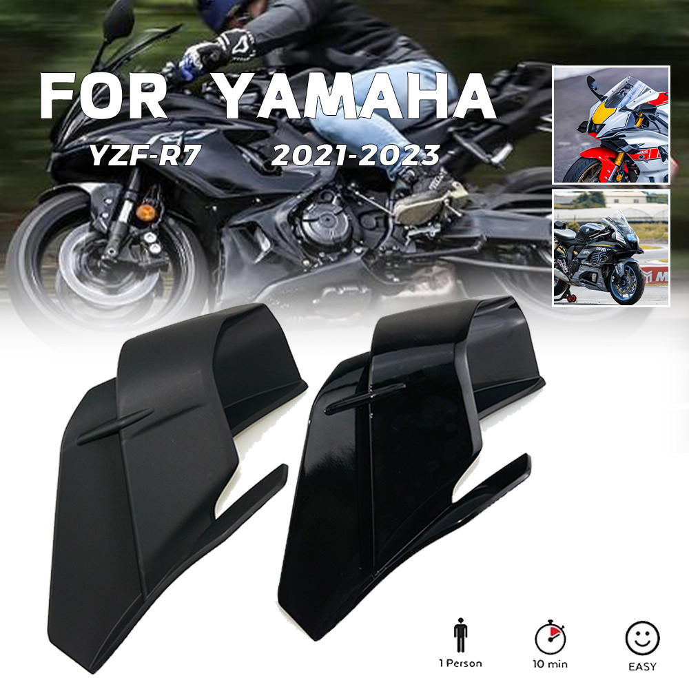 ️MTKRACING For YAMAHA YZF-R7 YZF R7 2021-2023 Front Fairing Winglets ...
