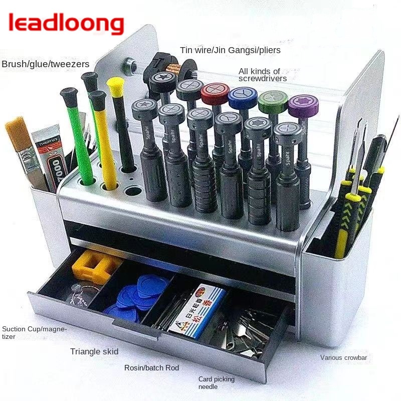 Sorting Parts Storage Box Screwdriver Mobile Phone Maintenance Desktop ...