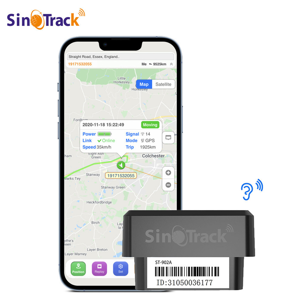 SinoTrack ST-902A Mini OBD GPS Voice Monitor Tracker 16PIN OBD II Plug Play Car GSM OBD2 ...