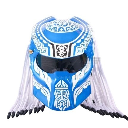 DOT Full Face Motorcycle Predator Alien Helmet Moto Cycle Bulk Motorad ...