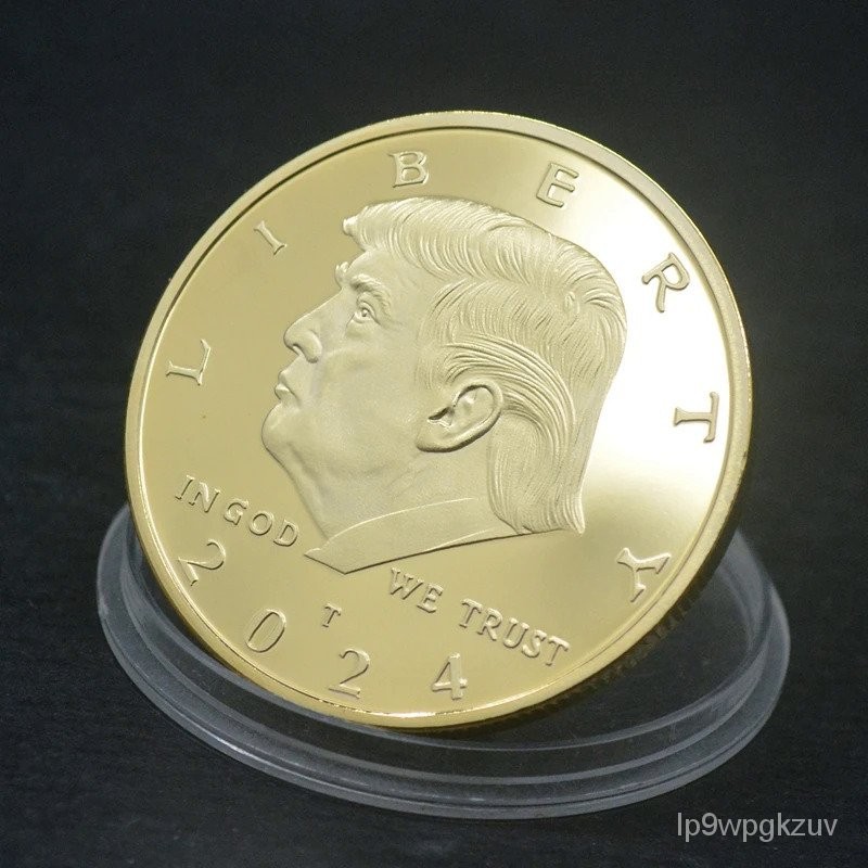 10 Pcs 2024 President Donald Trump Liberty Gold Plated EAGLE ...