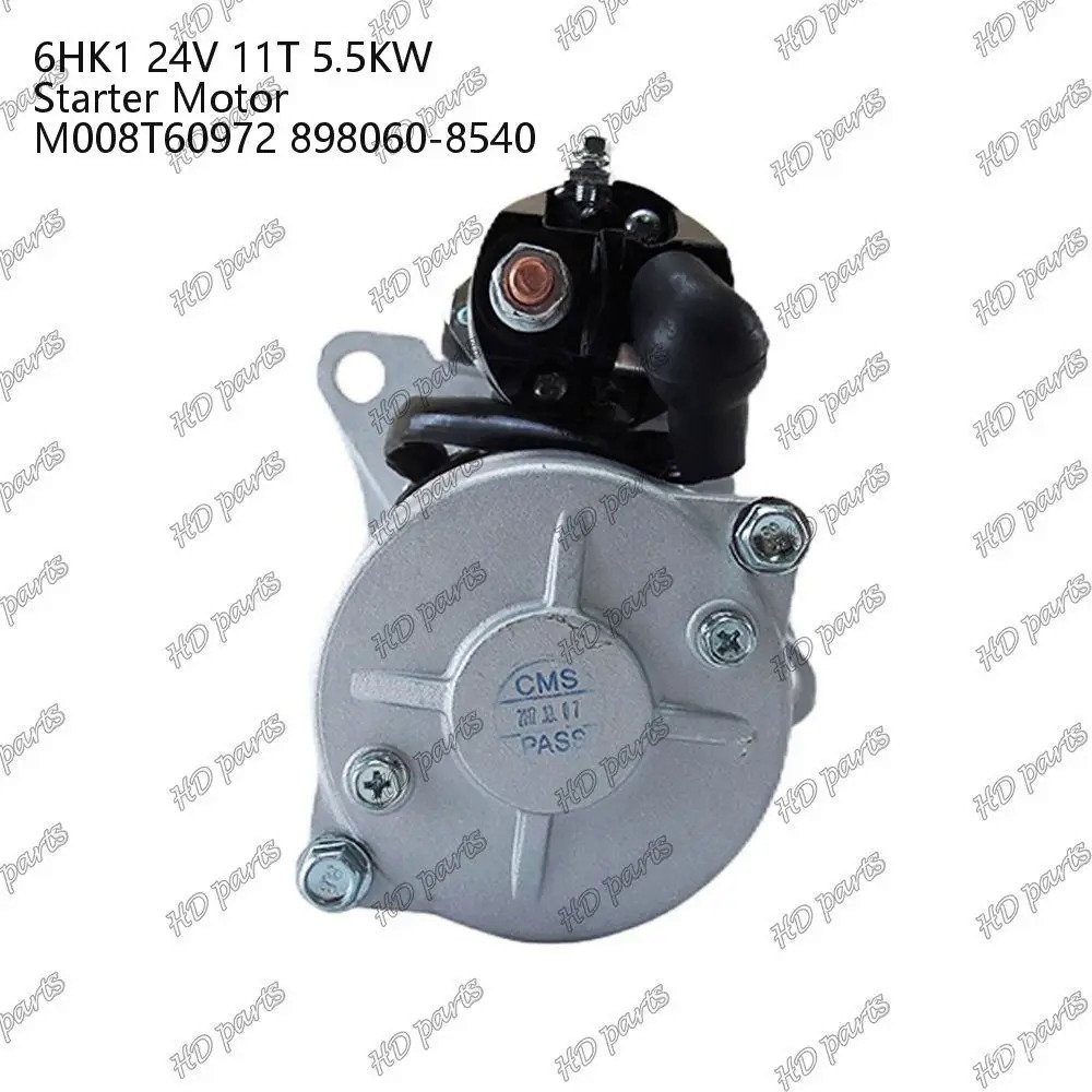 6HK1 Starter Motor 24V 11T 5.5KW M008T60972 898060-8540 For Isuzu ...