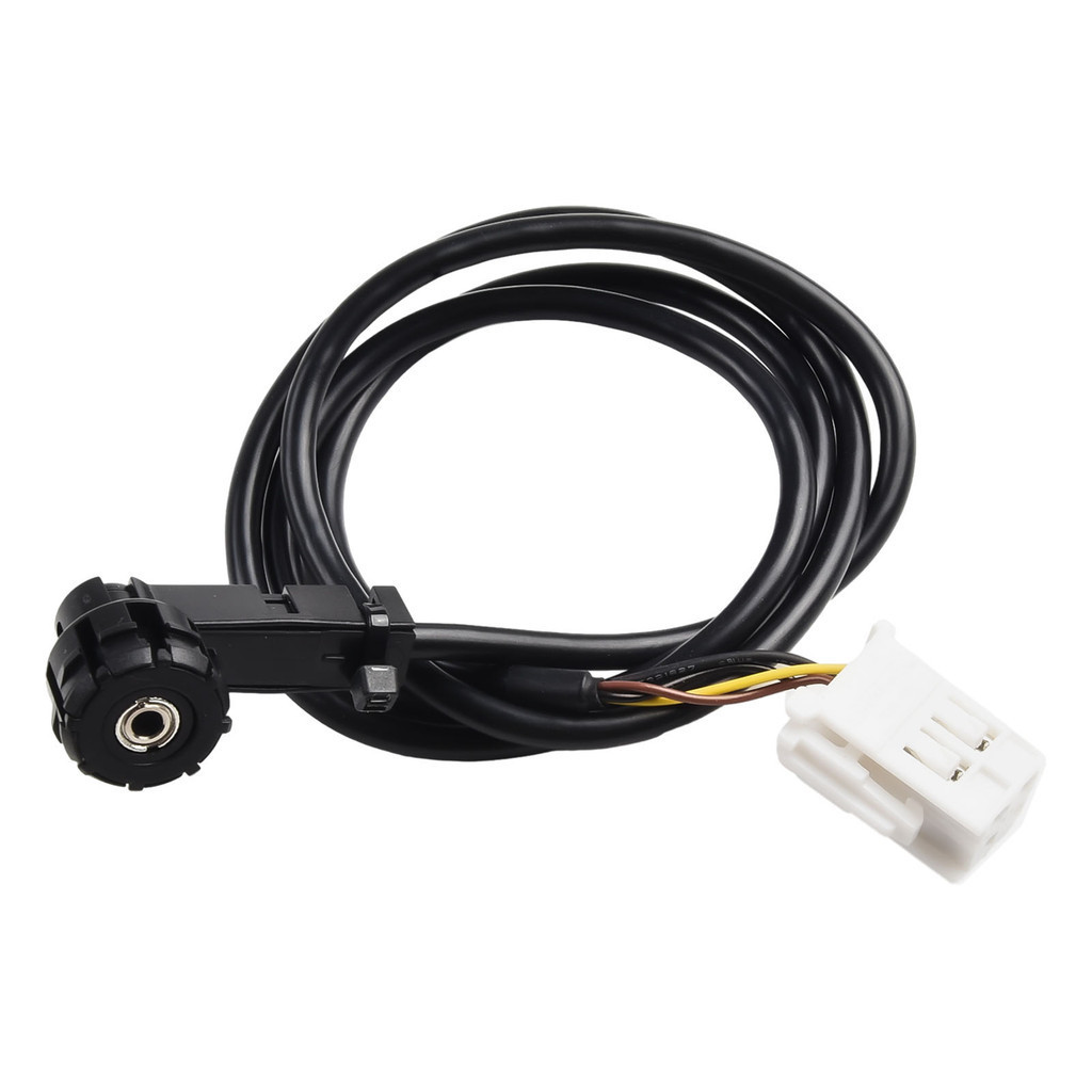 유1x 4-pin Aux Input Radio Cable Rubber + Copper Wire Auxiliary Link ...