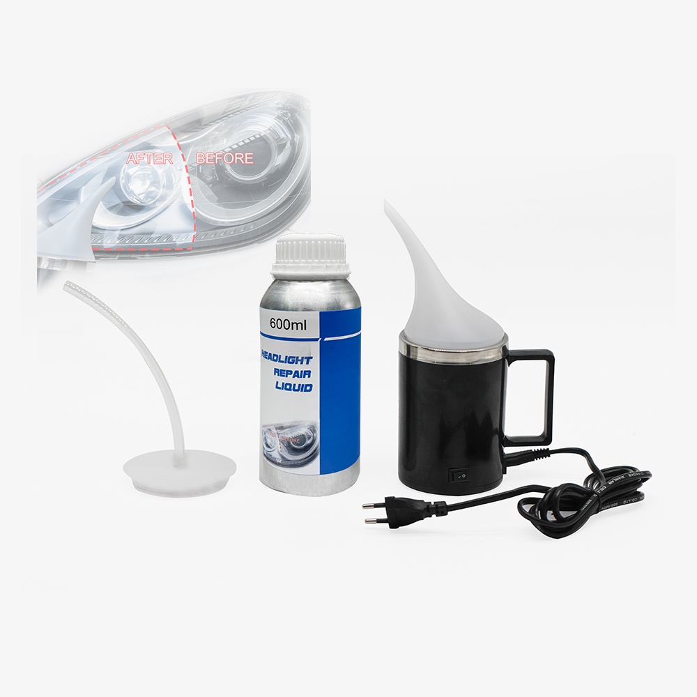 Car Headlight Lens Polishing Scratches Blurring Cracking Restoration ...