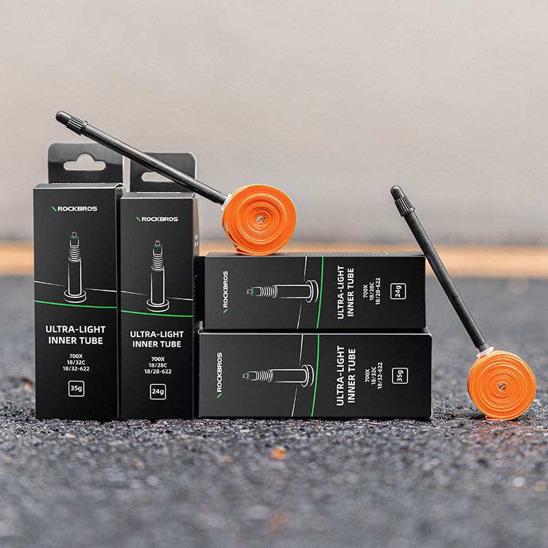 ROCKBROS Inner Tube TPU 24g 35g Ultralight Bicycle Inner Tube 700C 65mm 85mm for Road Bike Inner ...