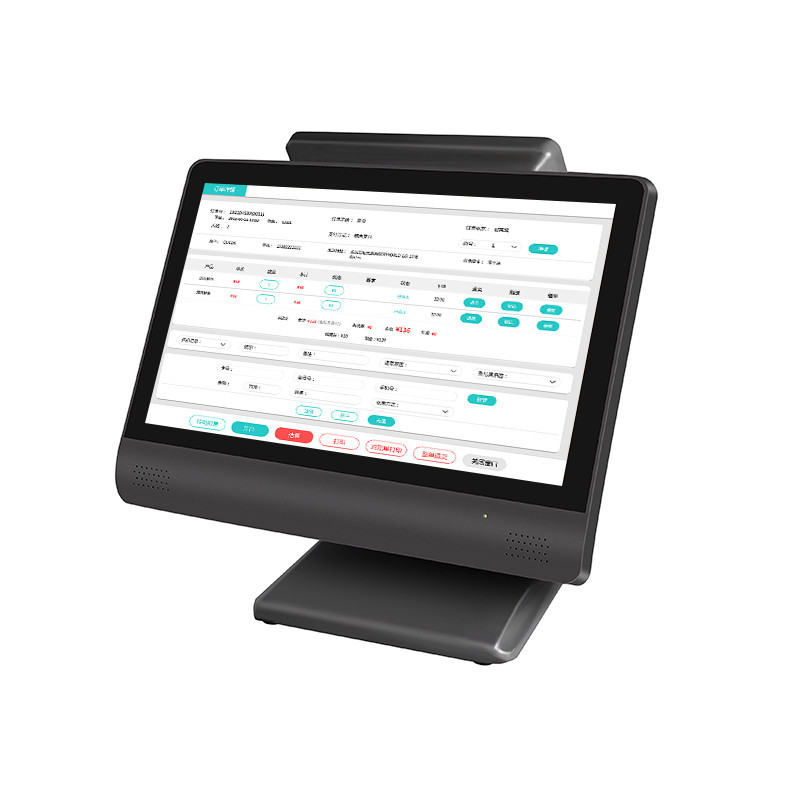 Touch POS machine 15.6 inch single screen all in one pos computer touch screen self service ...