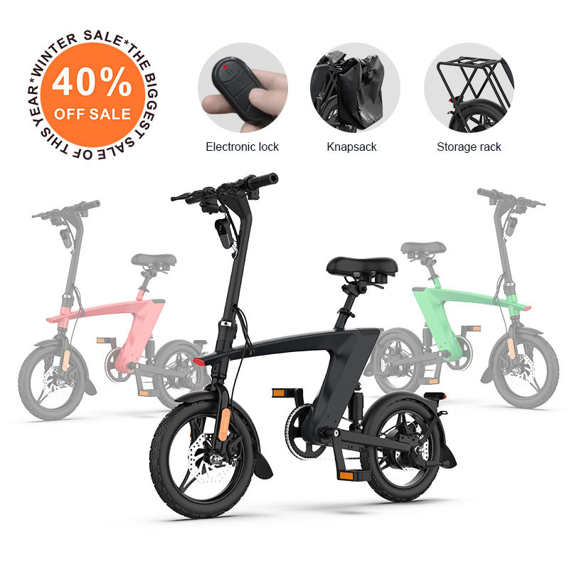 China stock 14 Inch Mini Folding Electric road Bicycle Foldable ...