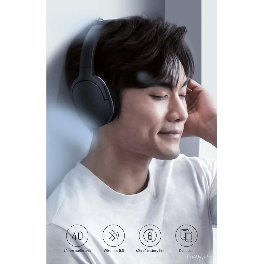 Baseus D02 Pro Wireless Headphones Bluetooth Earphone 5.0 Foldable ...