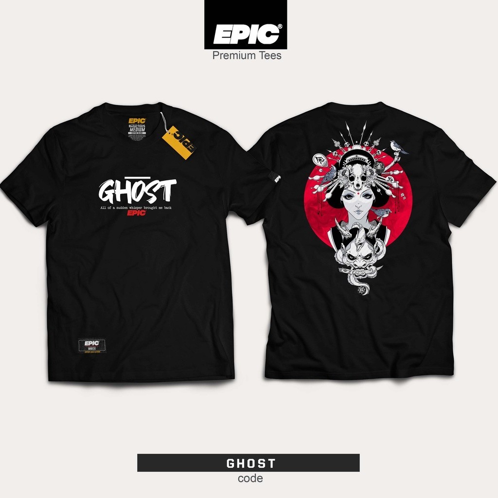 PREMIUM - GHOST - For Men and Women (100% HYBRID COTTON) | Shopee ...
