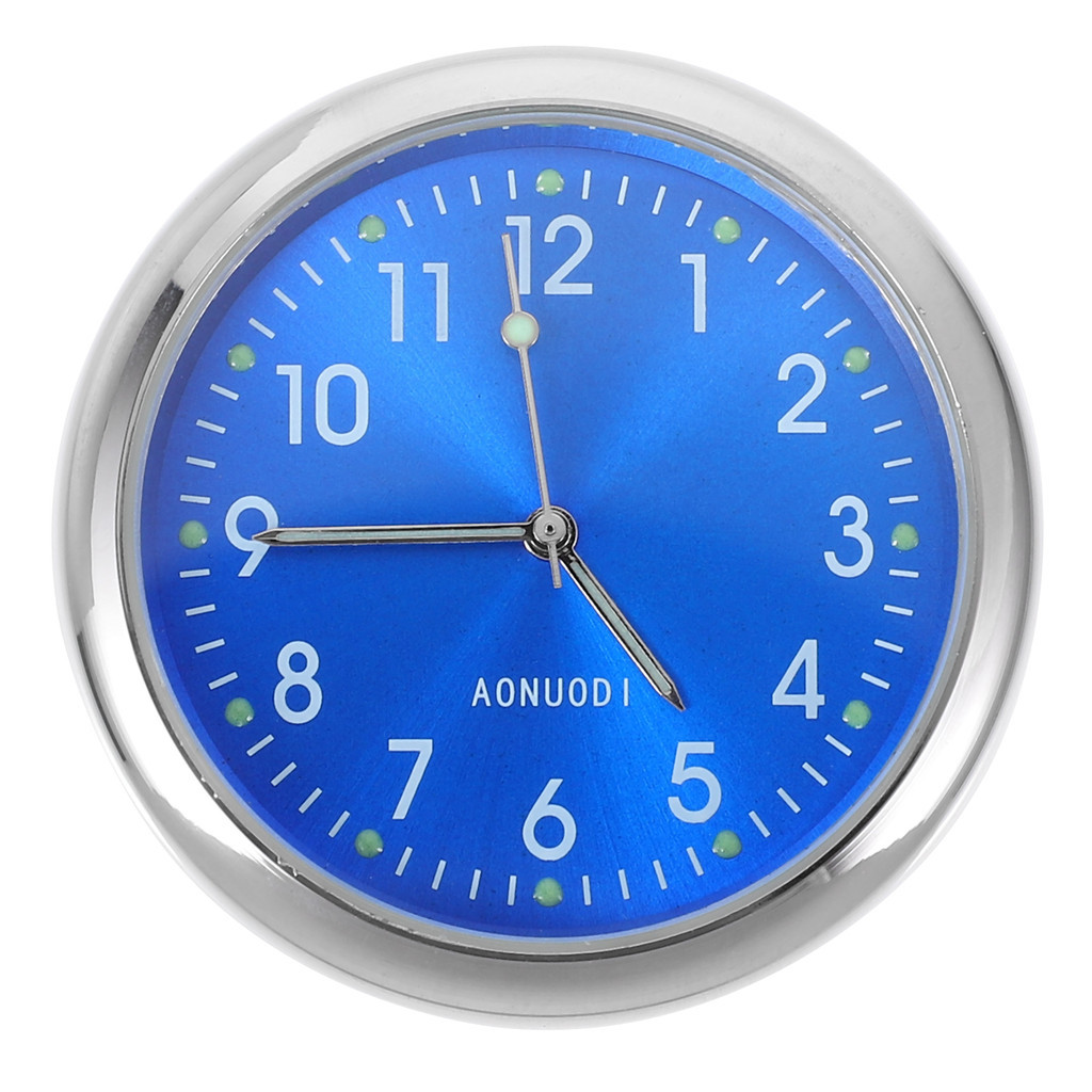 Time Clock Clock for Dashboard Simple Adhesive Mounted Automatic ...