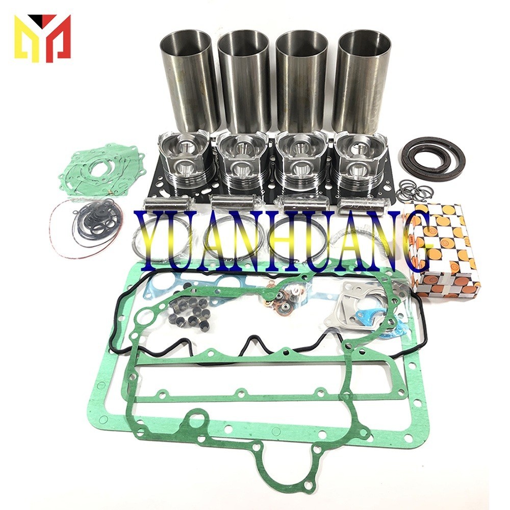 ☾4D56 Overhaul Engine Rebuild Kit With Full Gasket Kit Engine Bearings ...
