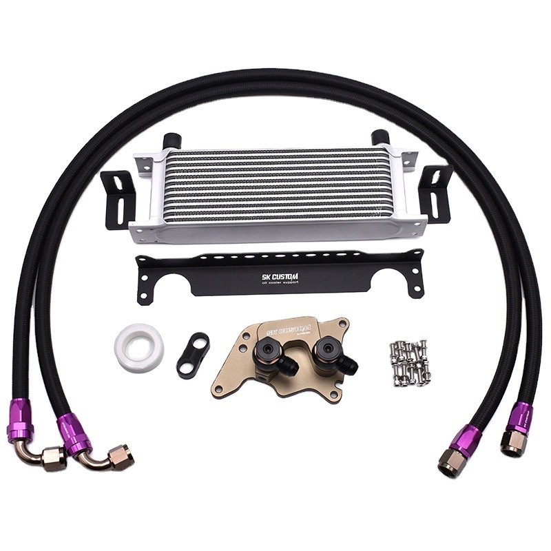 GenuineSK CUSTOM 13 Rows Aluminum Engine Oil Cooler Kit For BMW MINI ...