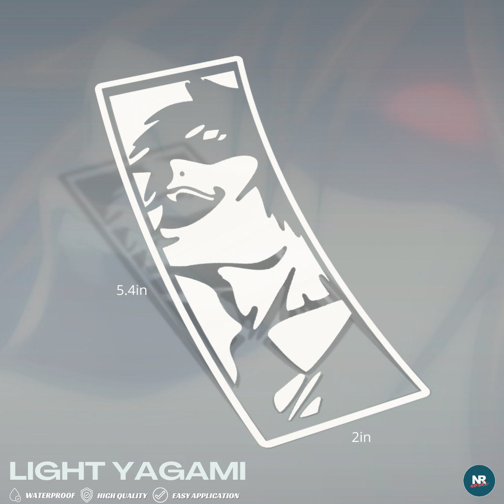Light Yagami Portrait Death Note Vinyl Decal Anime Sticker | Shopee ...