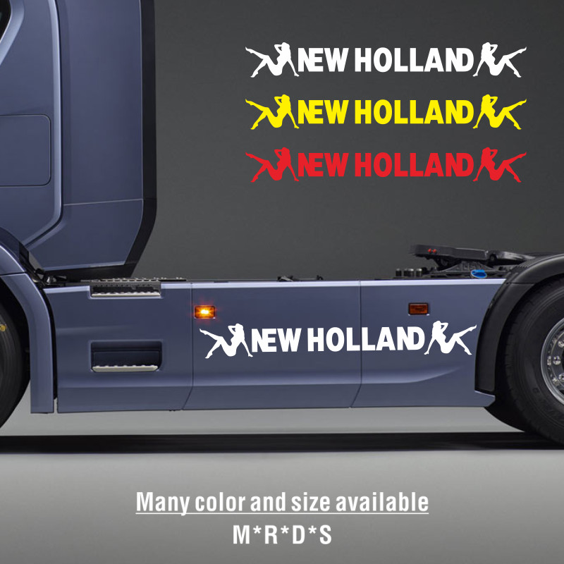 ️For NEW HOLLAND Tractor Sunstrip Sunvisor Decal Vinyl car Sticker V유m ...