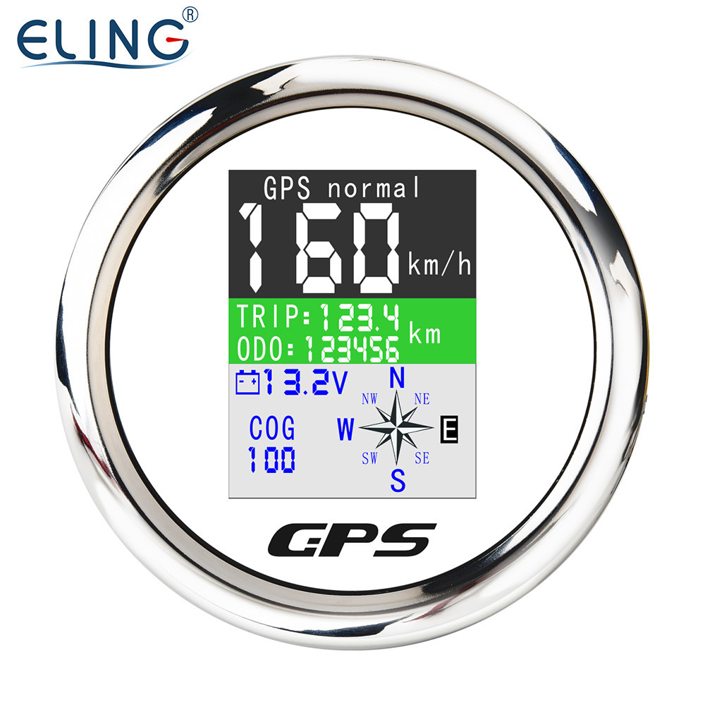 ELING New Design TFT Screen 3 3/8'' Digital Speedometer GPS Odometer ...