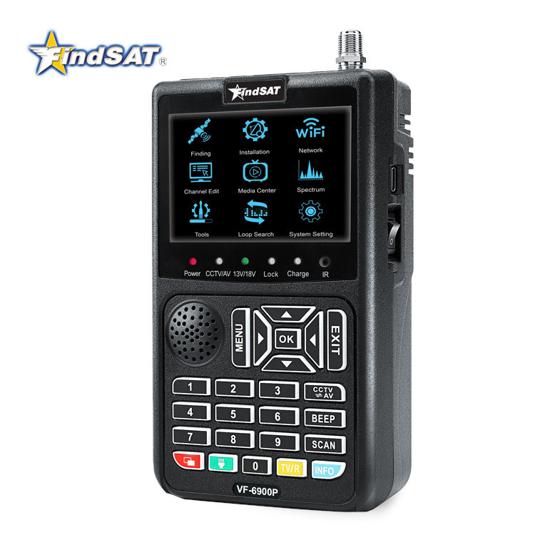 New Type-C Satellite Finder Meter ( FindSAT VF6900 ) DVB-S2 TV receiver ...
