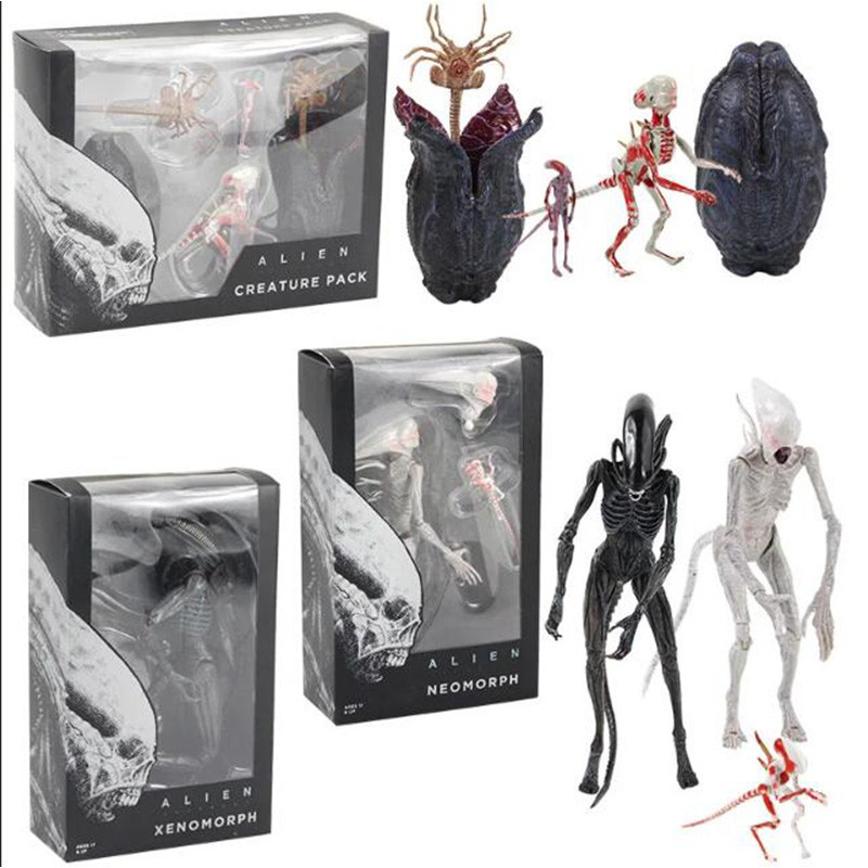 NECA Alien Covenant Xenomorph Neomorph Creature Pack PVC Action Figure ...