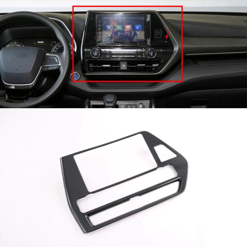☮For Toyota Highlander 2022 Car Dashboard GPS Navigation Panel Frame ...