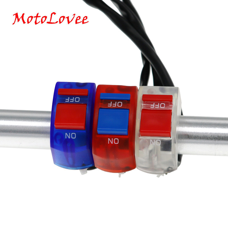 】MotoLovee Motorcycle Switches Bullet Connector Handlebar Switches ...