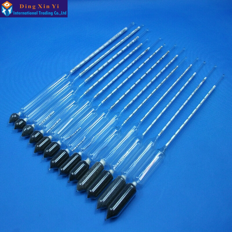 2PCS/lot glass Densitometers chemical laboratory glass liquid ...