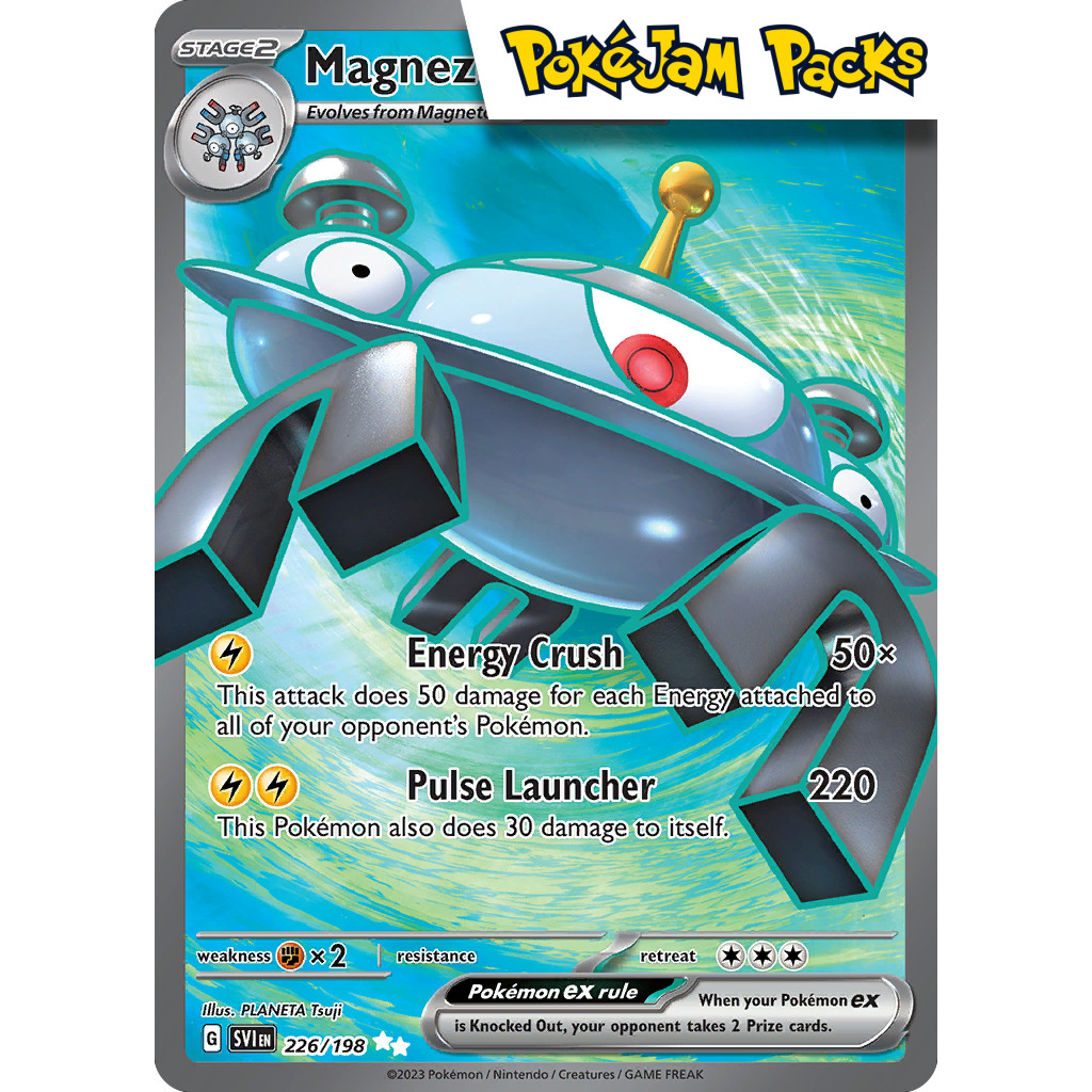 Magnezone ex - 226/198 - Full Art Secret Rare - Scarlet & Violet (Base ...