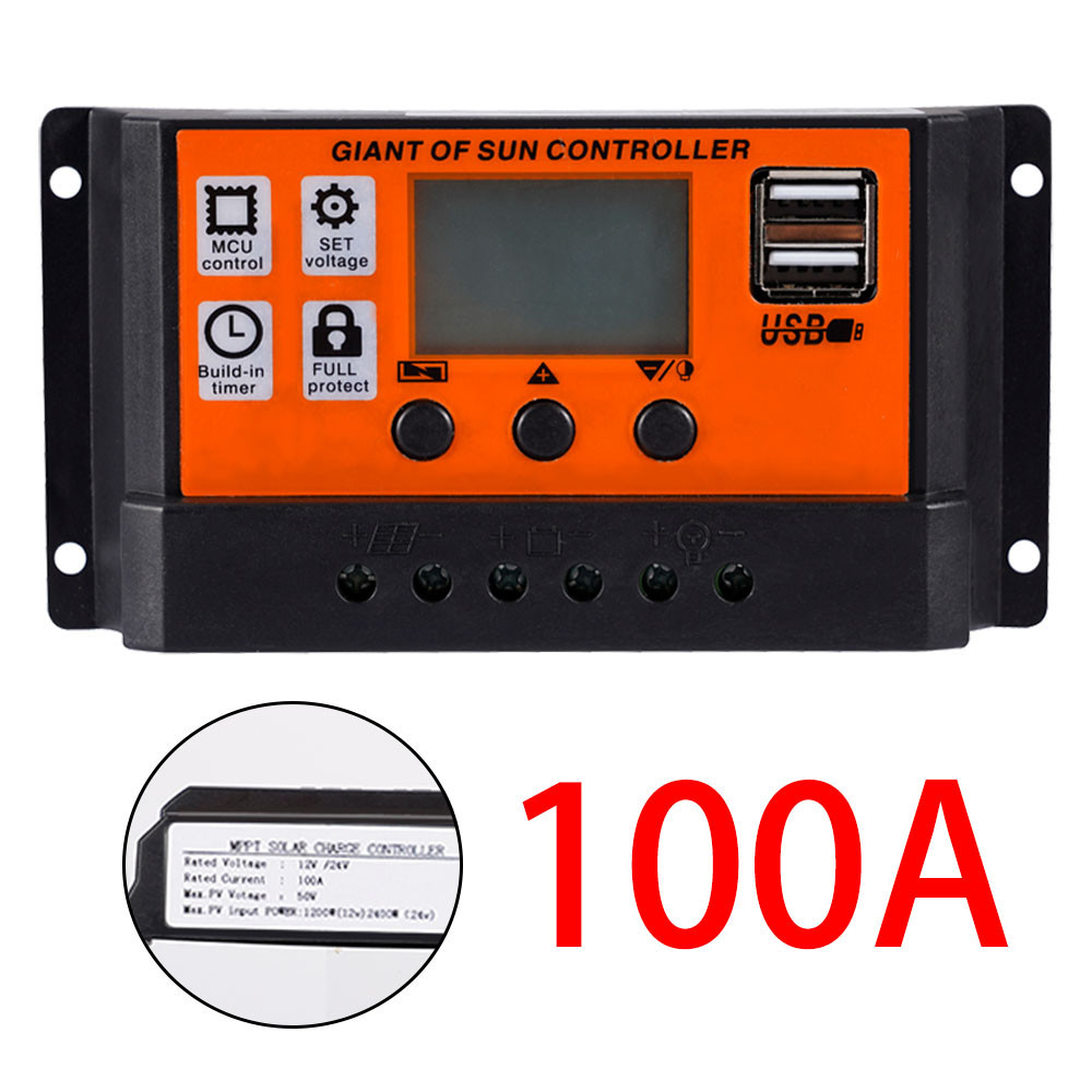 MPPT Solar Charge Controller 30A 60A 80A 100A Solar Controller Solar Panel Battery Regulator ...