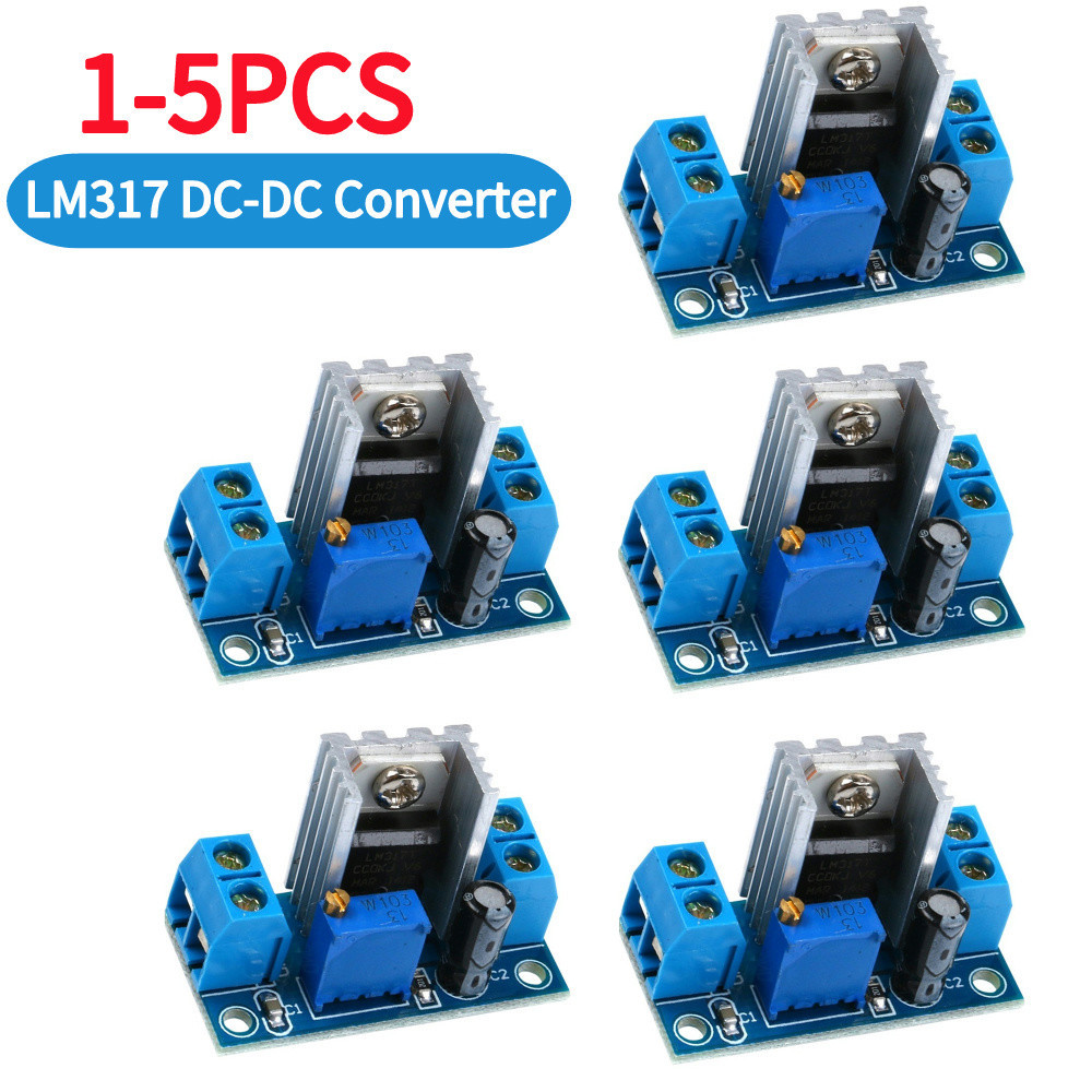 LM317 Adjustable Voltage Linear Regulator Power Supply LM317 DC-DC Converter Buck Step Down ...