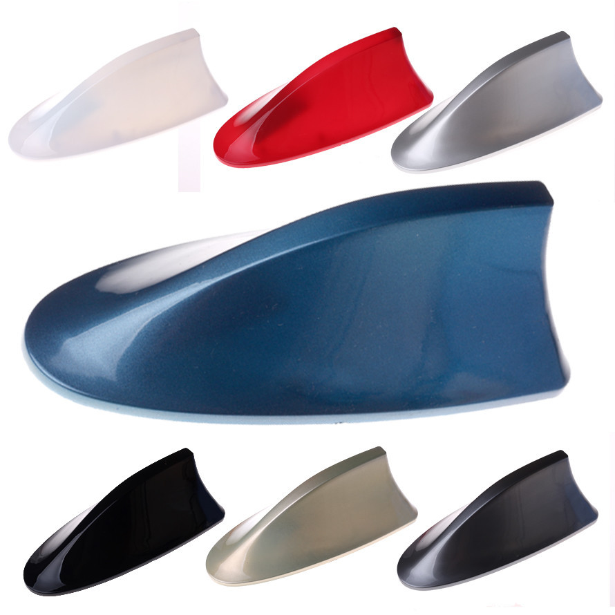 ~Elistooop Car Shark Fin Antenna Auto Radio FM AM Signal Aerials For ...