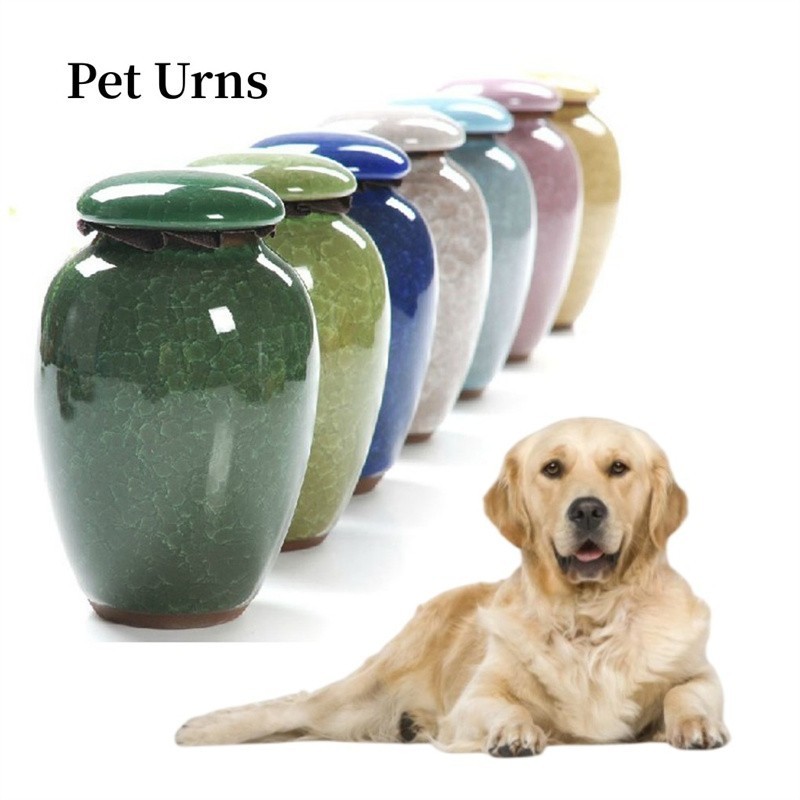 ♝Pet Ceramics Urn Cats Dogs Memorial Urns Cremation Pet Caskets Funeral ...
