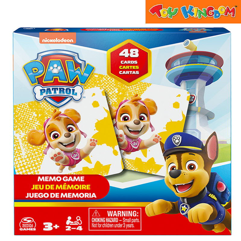 Spin Master Games Paw Patrol Memory Game 48pcs Cards | Shopee Philippines