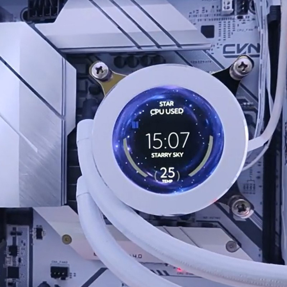 ☁2.1inch Temperature Monitoring CPU/GPU/RAM/HDD Round Computer ...